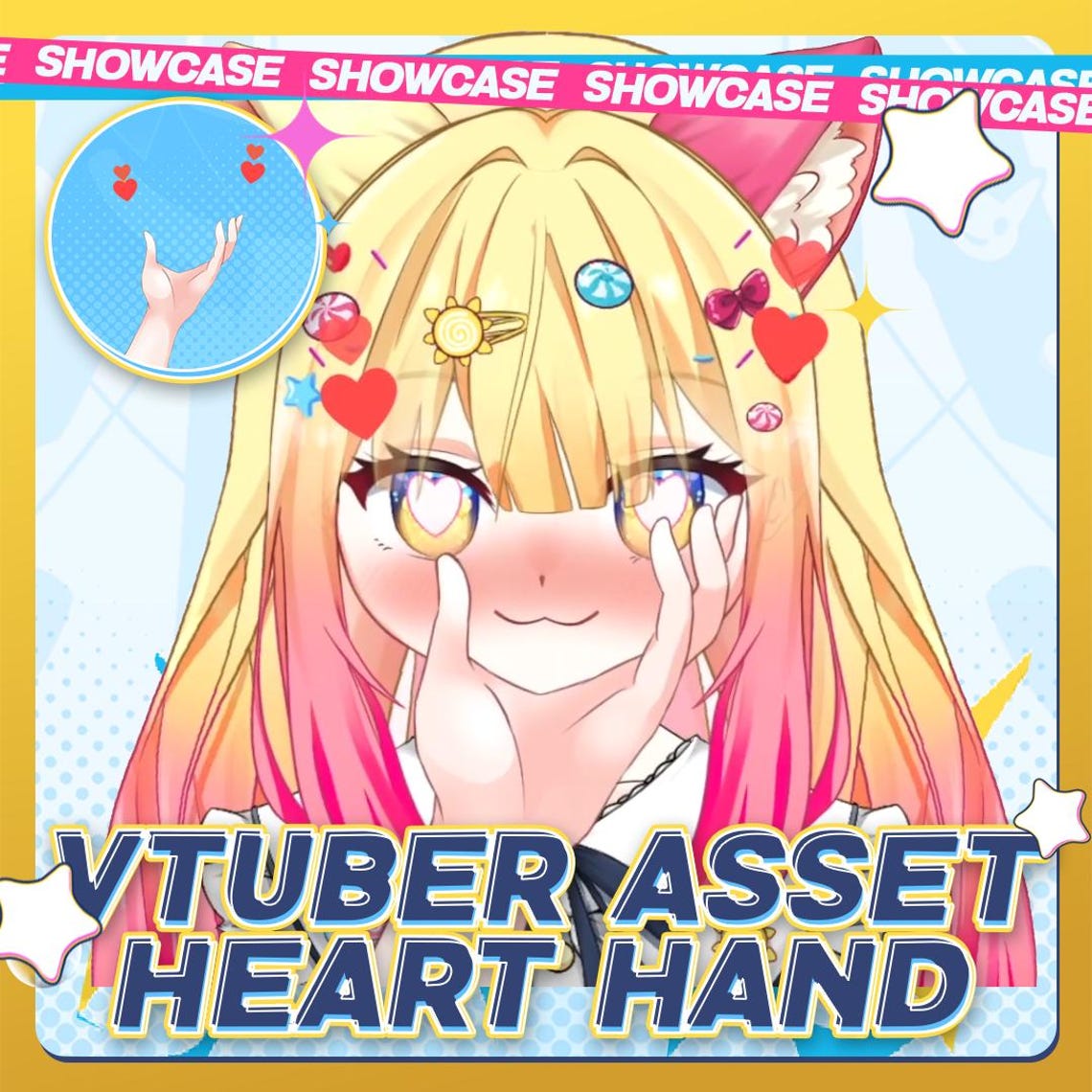 Live2d Vtuber Hand Asset: Grab Pose, Anime Style - Etsy