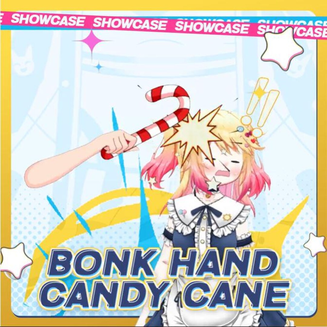 Vtuber Assets Bonk Hand Candy Cane for Live2d Holiday Bonk Prop - Etsy