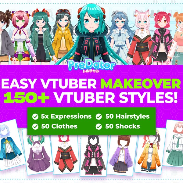 Vtuber Model Base - Etsy