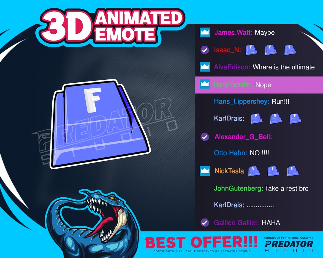 3D Animated Emote, Emote Commission, Twitch Sub Emotes, Gaming Emotes ...