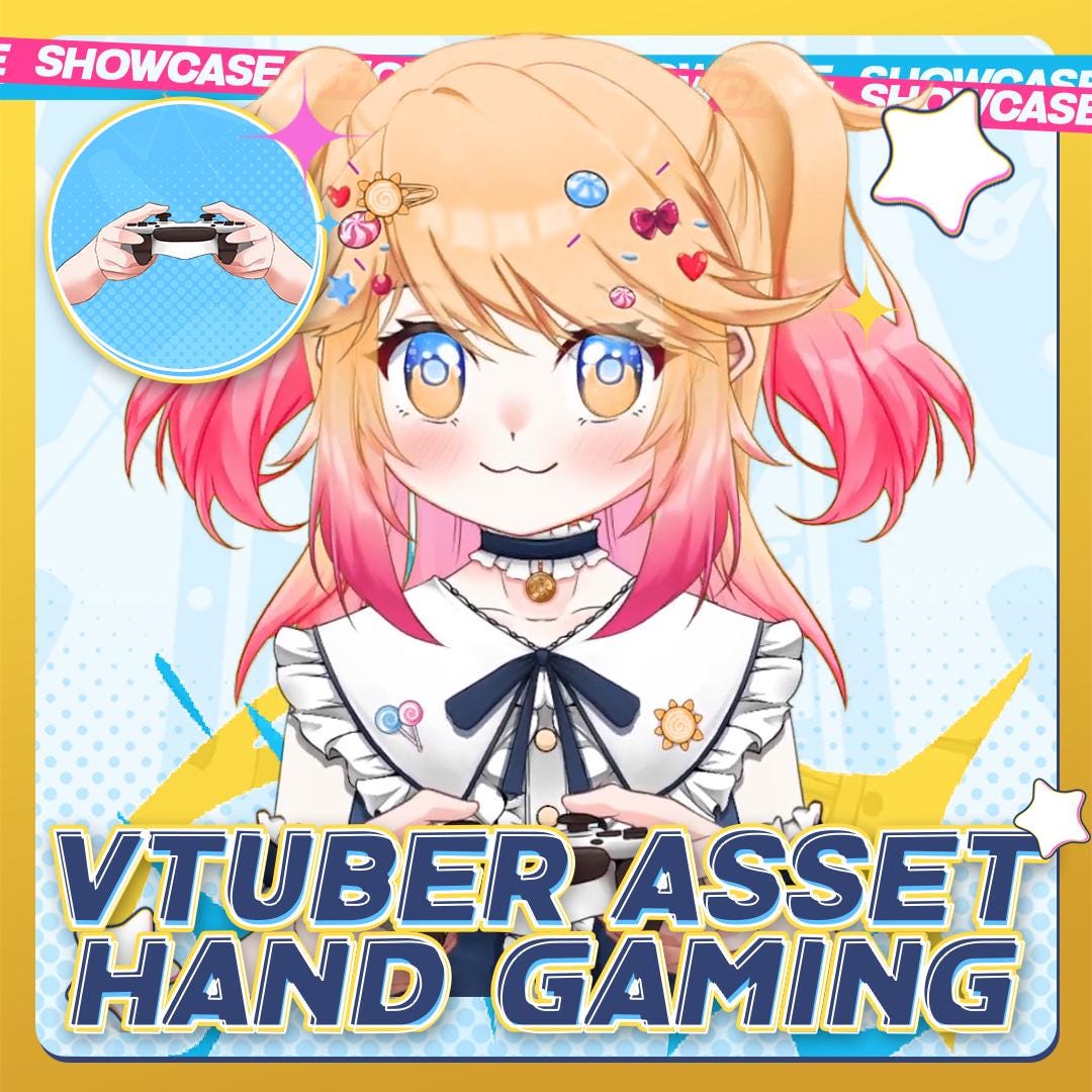 Vtuber Asset | Gaming Hand Grip Pose for Live2d Streamers | Vtuber ...