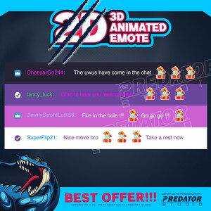 Gift Box 3D Animated Emote, Animated Emotes, Kick Emote, Emotes ...