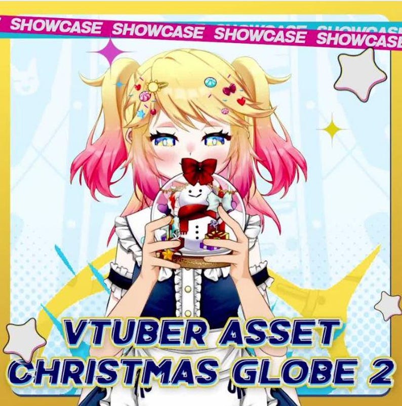 Vtuber Assets Christmas Snow Globe Variant V2 Live2d Prop - Etsy