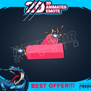 3D Animated Firecrackers Emote: Streamer Emote - Etsy
