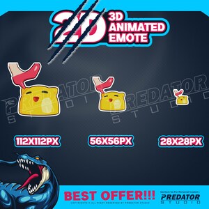 Step on 3D Animated Emote, Emote Commission, Kick Emote, Gif Emotes ...