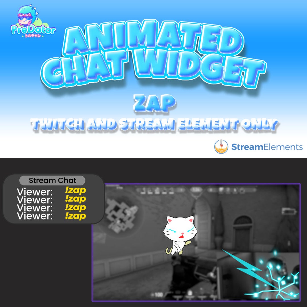 Twitch Animated Chat Widget ZAP for Modernize Your Twitch Streaming ...