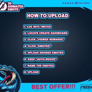 3D Animated Emote, Twitch Chat Emotes, Emote Commission, Kick Emote ...