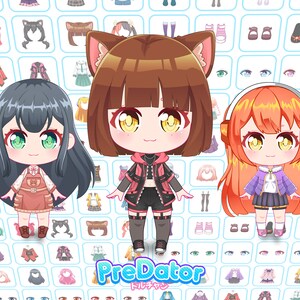 Unlock Limitless Vtuber Chibi Styles : Mix & Match 150+ Live2d Vtuber ...