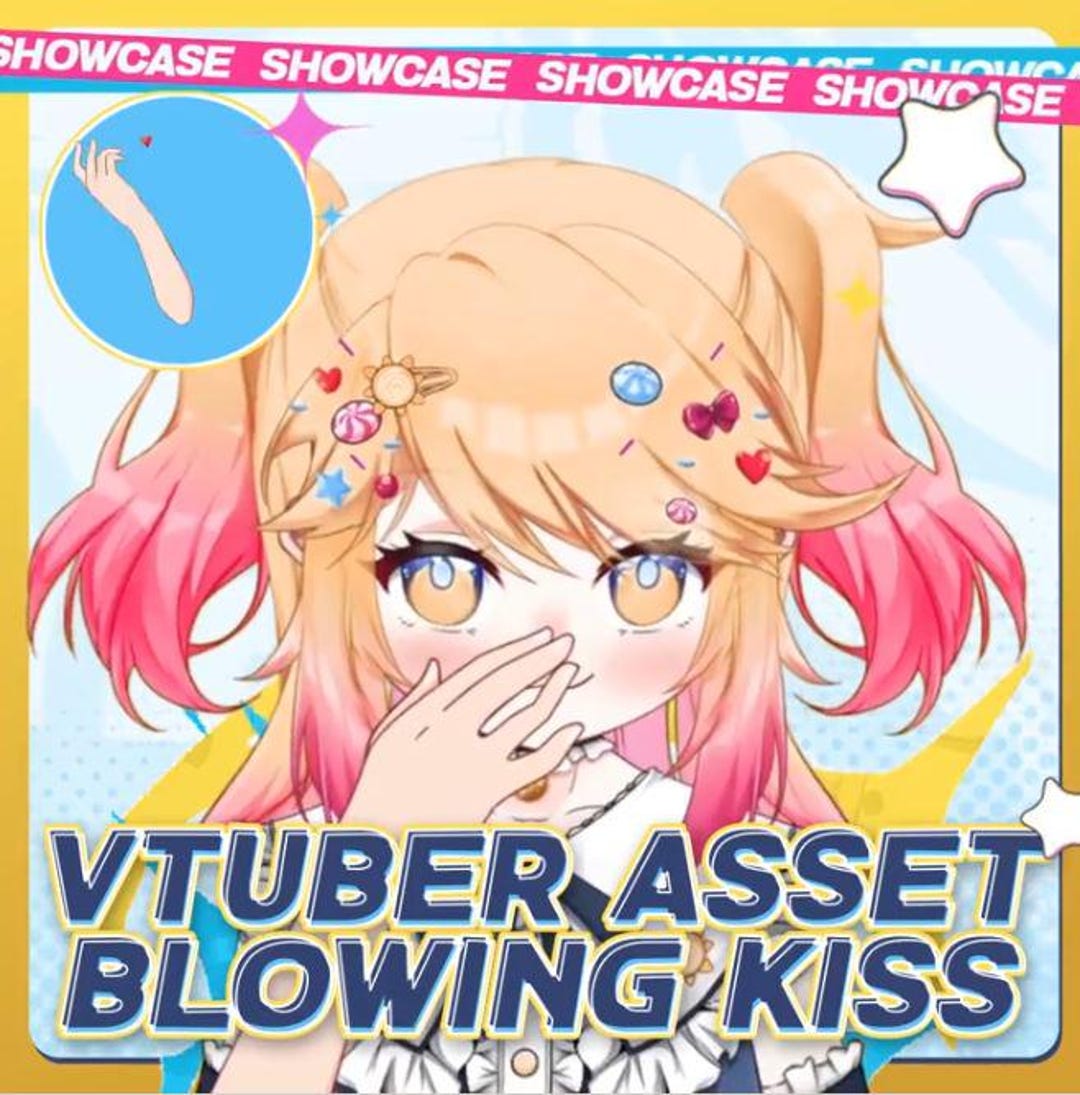 Live2d Vtuber Asset: Blowing Kiss Hand Animation - Etsy