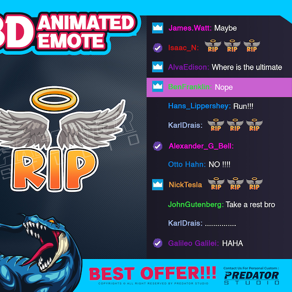 Angel Emote Animated - Etsy