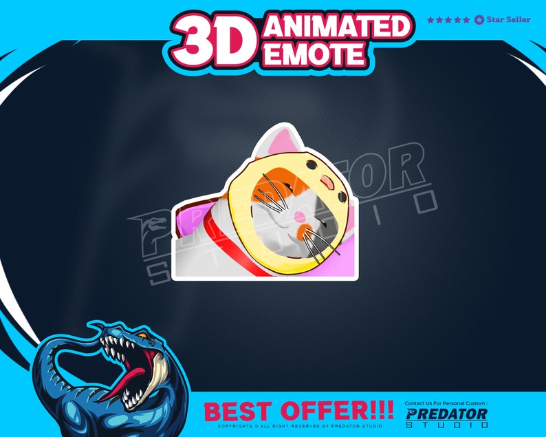 3D Animated Emote Twitch Chat Emotes Emote Commission - Etsy