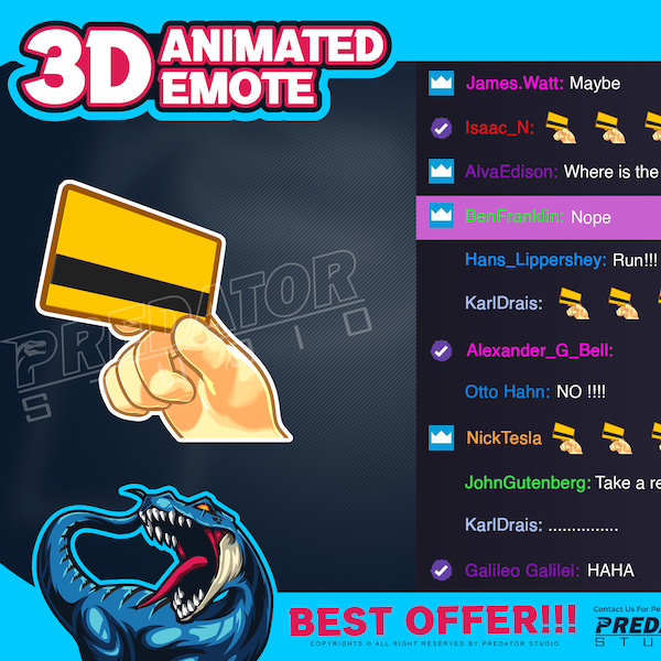 Credit Card Emote - Etsy Australia