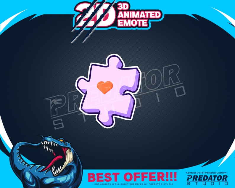 3D Animated Emote Cute Emotes Discord Emotes Streamer - Etsy