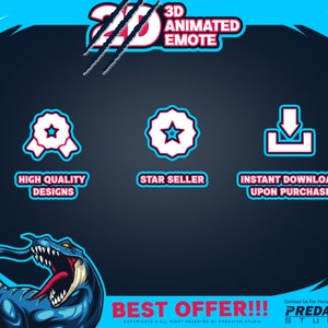 3D Animated Salt Emote: Twitch/kick Stream Emotes - Etsy