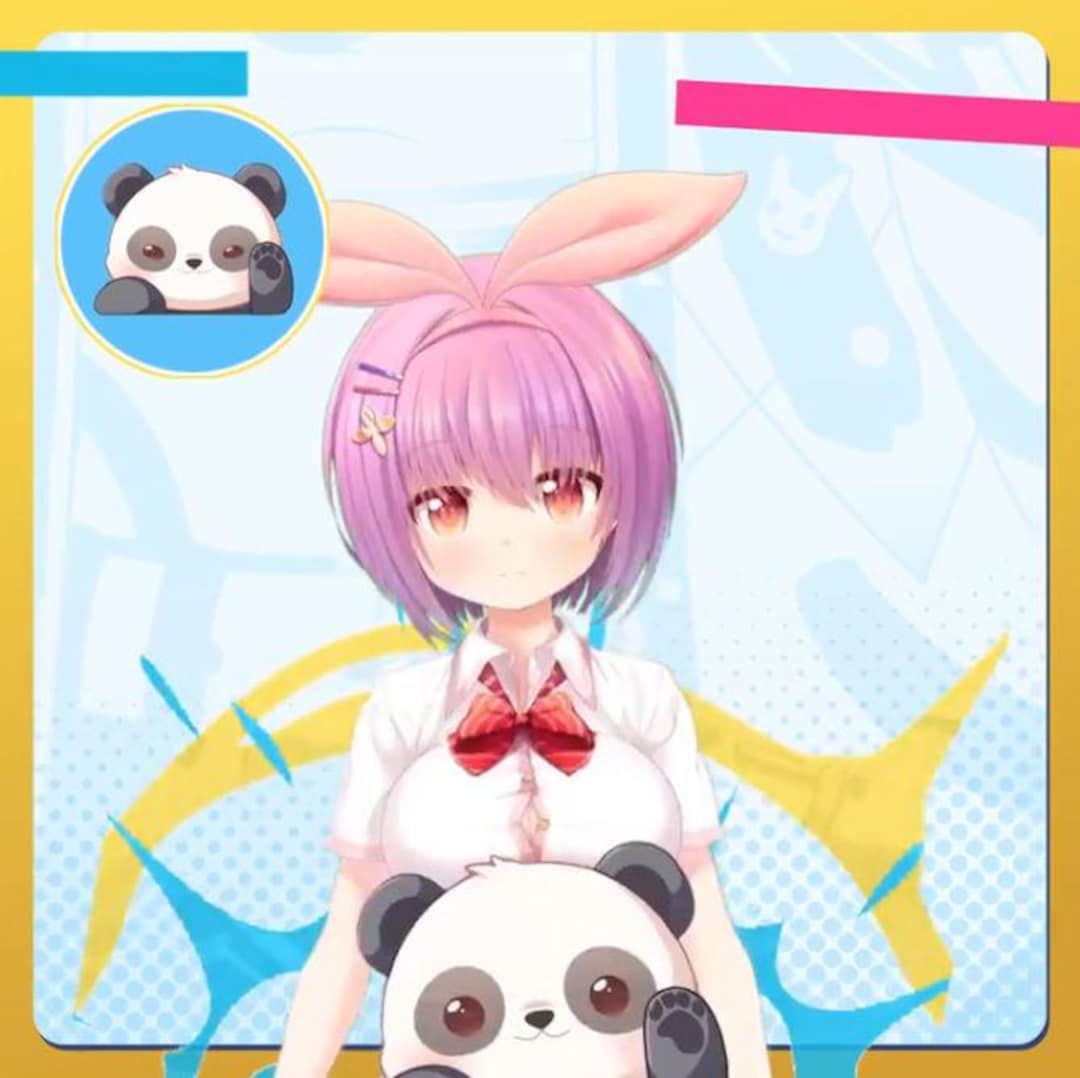 Vtuber Live2d Asset Pet Panda | Cute Companion for Streamers | Animated ...
