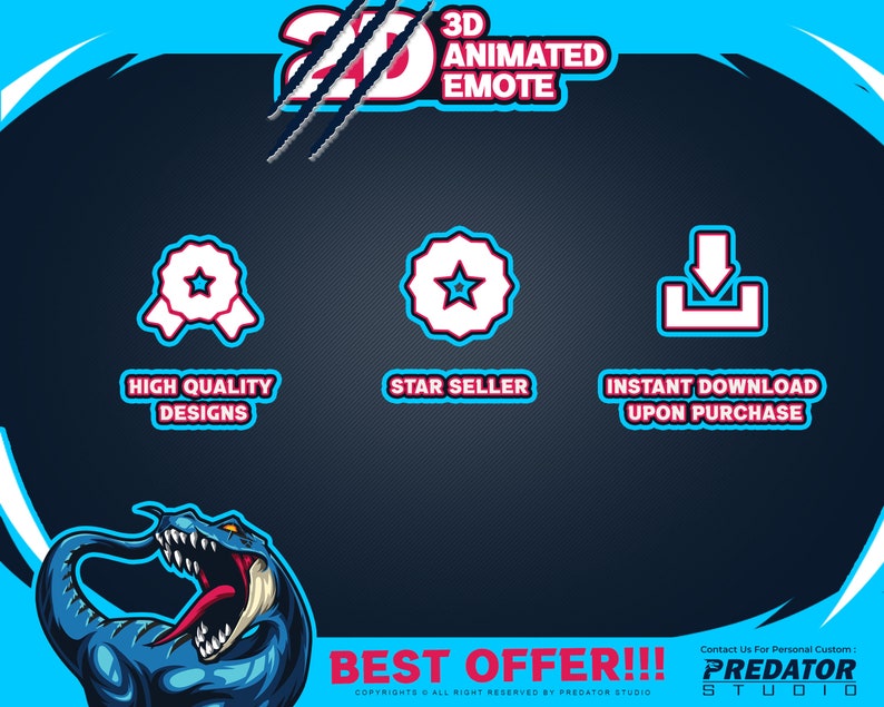 3D Animated Emote Game Emote Cute Emotes Discord Emotes - Etsy