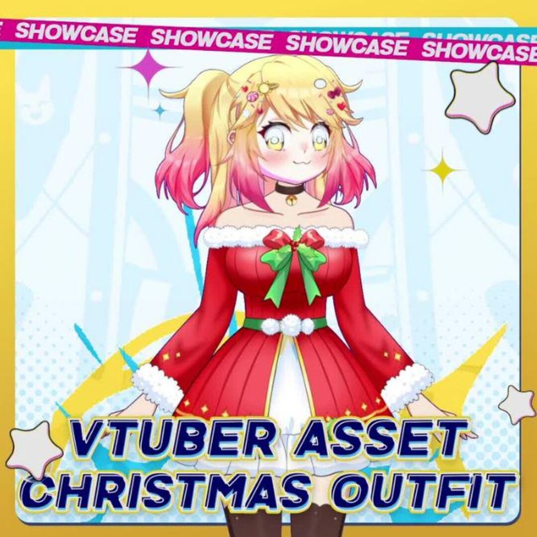 Vtuber Assets Christmas Outfit - Live2d Clothing Add-on for Holiday Streams - Etsy