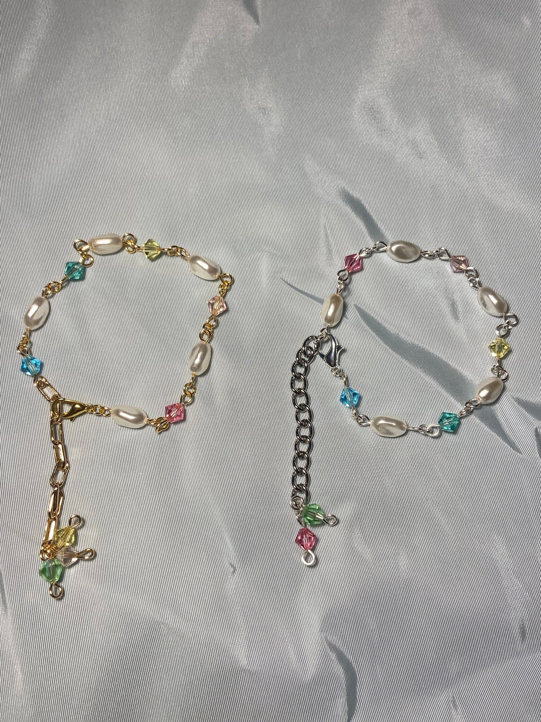 2 Friendship Matching Best Friends Bracelet | Coquette Aesthetic Silver ...