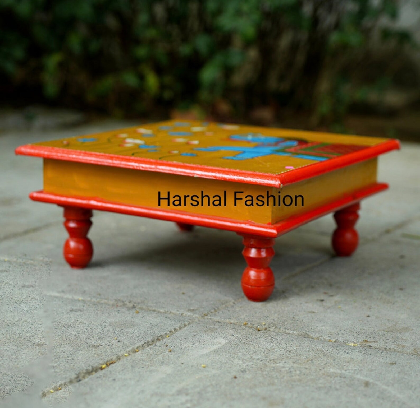 Indian Chowki,handpaited Chowki,bajot Chowki ,pooja Chowki, Pichwai ...