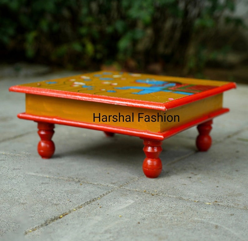 Indian Chowki,handpaited Chowki,bajot Chowki ,pooja Chowki, Pichwai ...