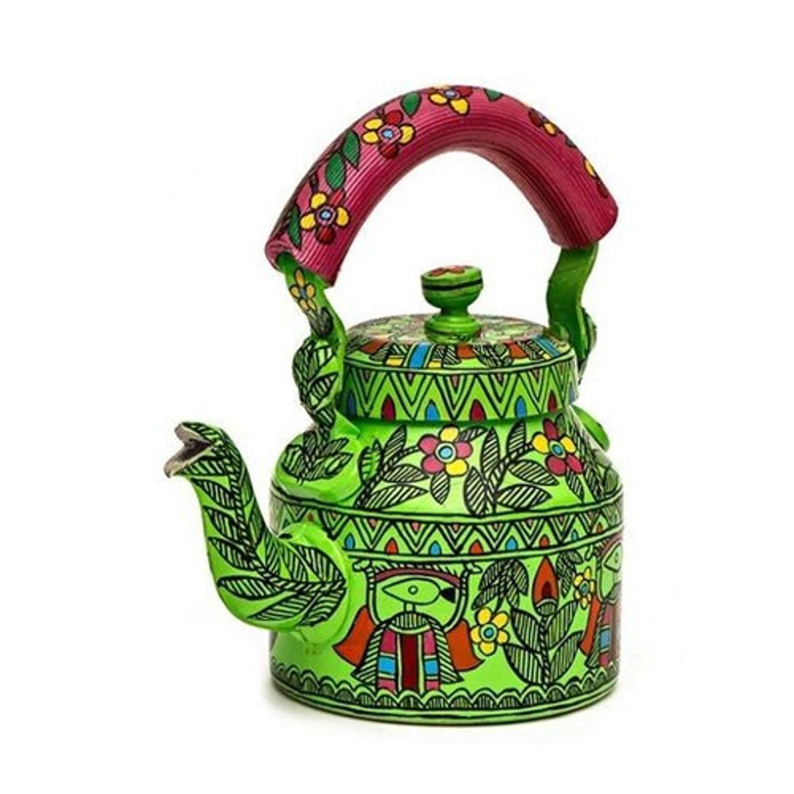 Hand Painted Tea Set for Serving Tea Indian Tea Pot, Tea Set, Tea ...