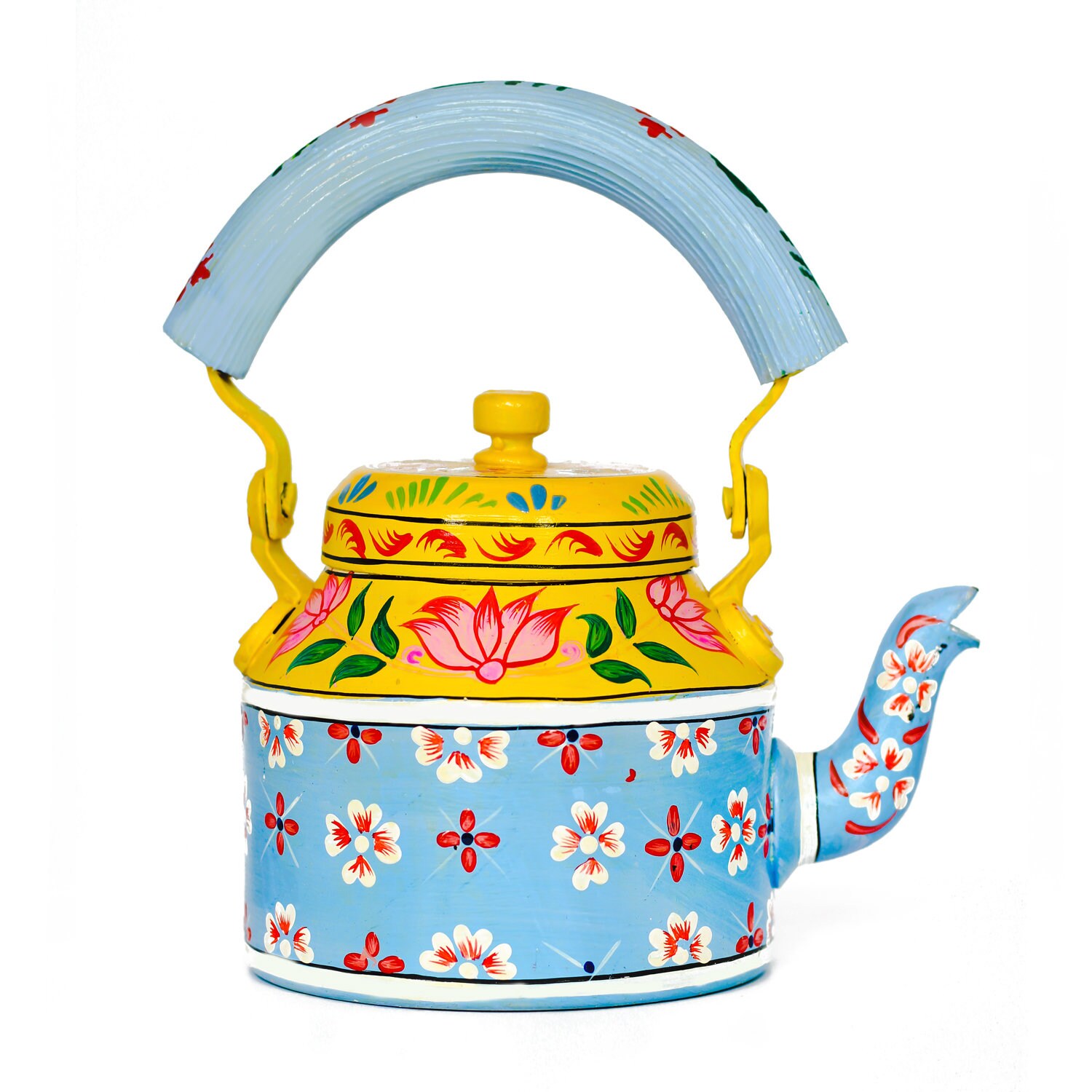Hand Painted Tea Set for Serving Tea Indian Tea Pot Tea Set - Etsy