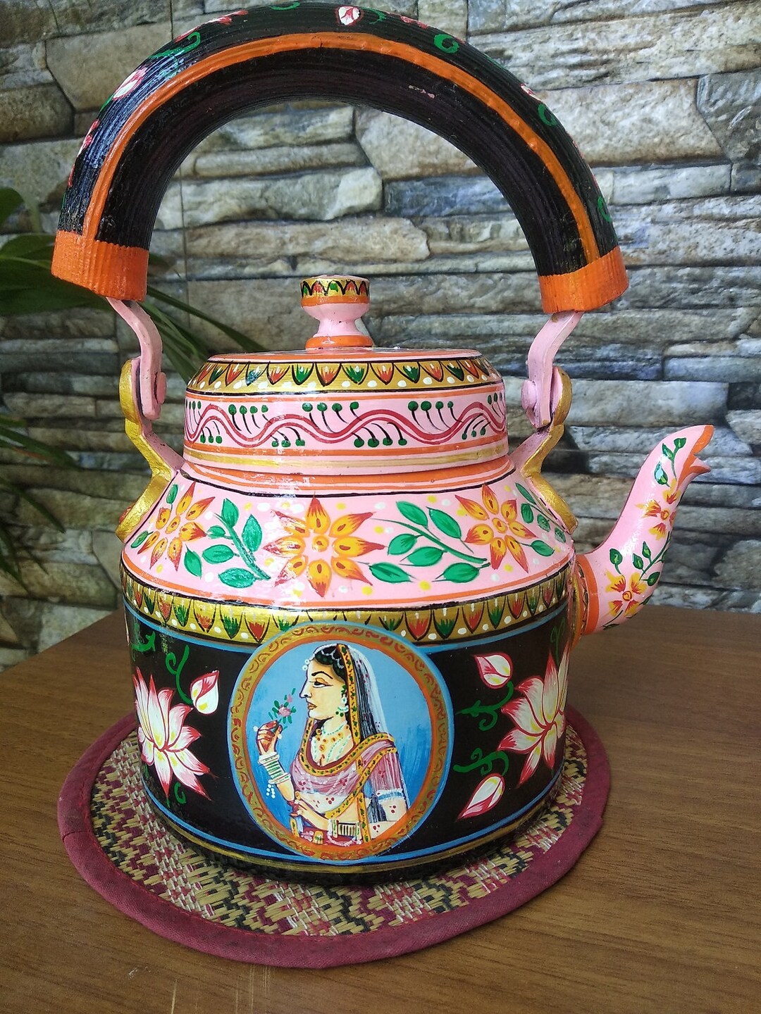Hand Painted Tea Set for Serving Tea Indian Tea Pot Tea Set - Etsy