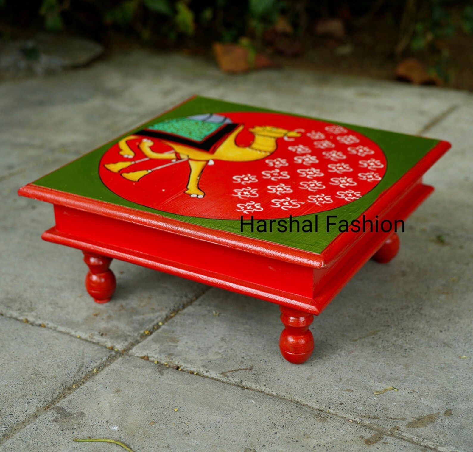 Indian Chowki,handpaited Chowki,bajot Chowki ,pooja Chowki, Pichwai ...