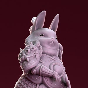 Bunny Warrior, Year of the Rabbit General | Tabletop or Display Scale ...