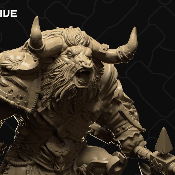 Minotaur Miniature - Etsy