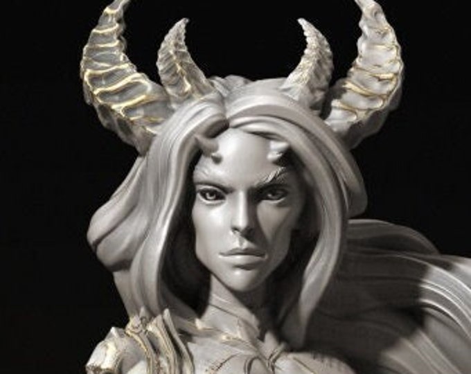 Lazabel, Demon Warlock Patron Tiefling 32mm Heroic Tabletop Scale D&D ...