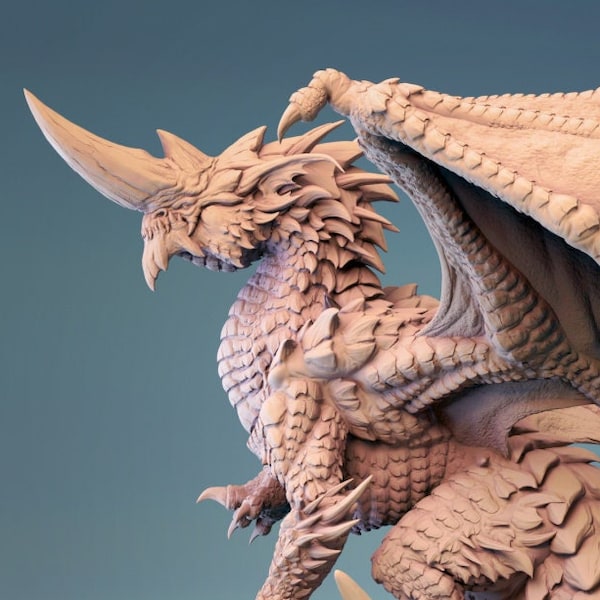 Blue Dragon Miniature - Etsy