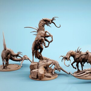 Corrupted Horses TABLETOP SCALE TTRPG Monster Miniature Lord of the ...