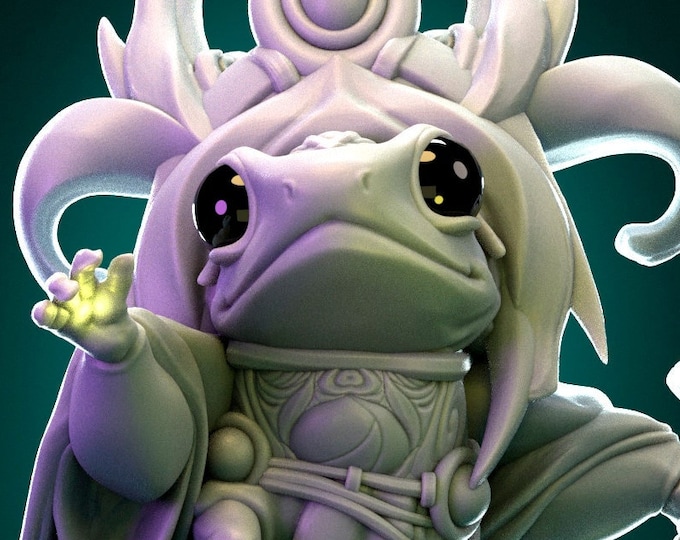 Dart Frog, Magician Witch Warlock Druid D&D TTRPG Miniature Pepunki ...