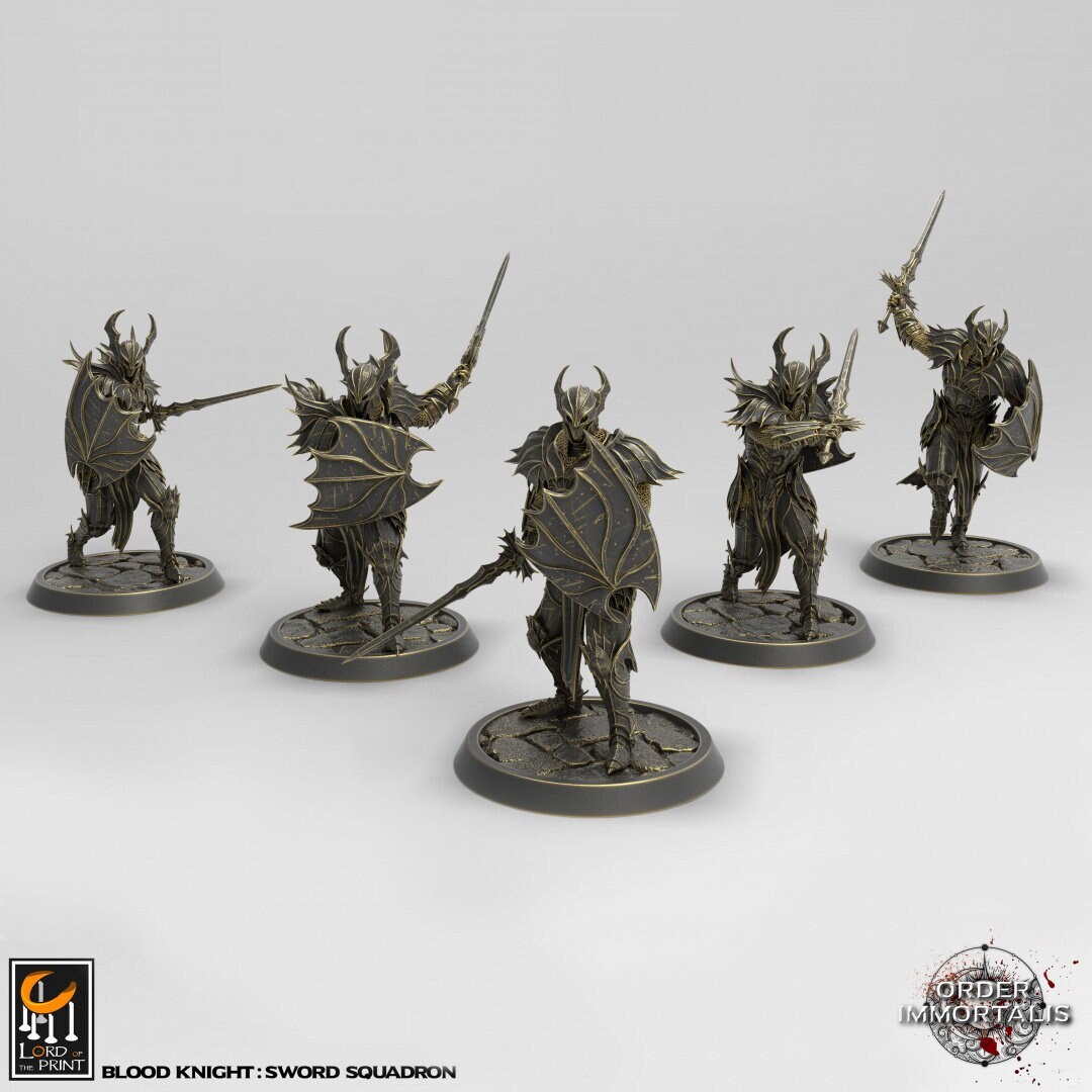 Blood Knight Sword Squadron, Vampire Soldiers | TABLETOP SCALE ...