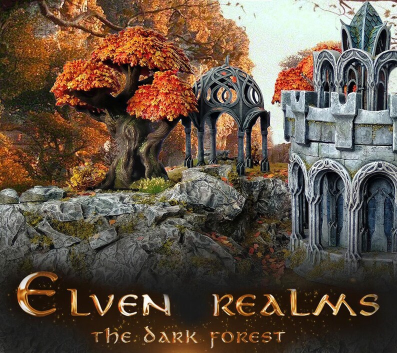 Elven Fort | D&D TTRPG Playable 3D Printed Building | the Mines | 3D ...
