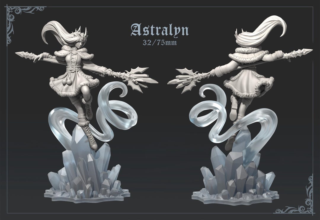 Astralyn | Tabletop or Display Scale | D&D TTRPG Fantasy Miniature ...