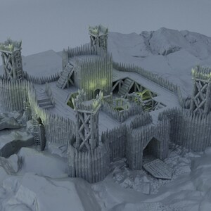 Fortified River Camp | D&D TTRPG Playable 3D Printed Building Terrain ...