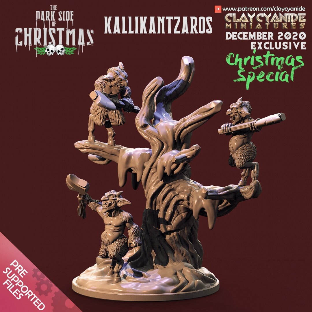 Kallikantzaros Greek Goblin TABLETOP SCALE Dark Christmas - Etsy