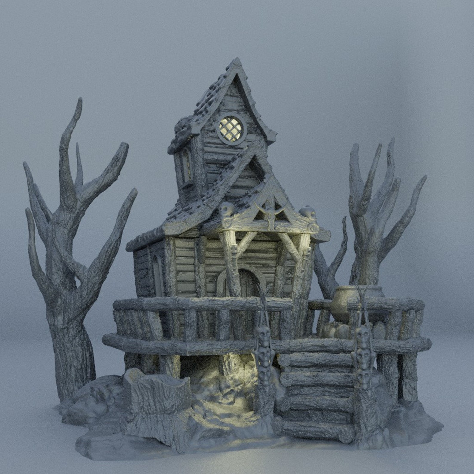 Witch Hut | D&D TTRPG Playable 3D Printed Building Terrain Scenery ...