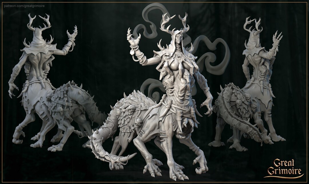 Lord of the Forest TTRPG Miniature Great Grimoire - Etsy