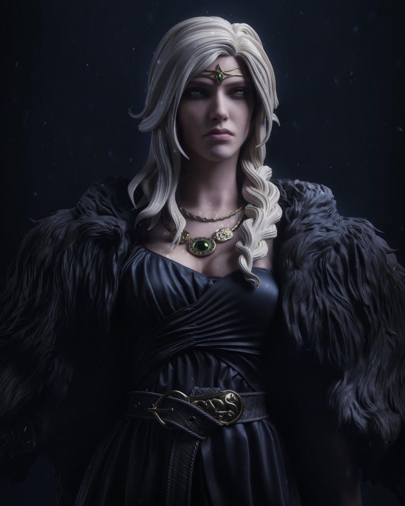 Freya Norse Goddess 1:12 Scale Resin Garage Kit, CA 3D Studios | 3D ...