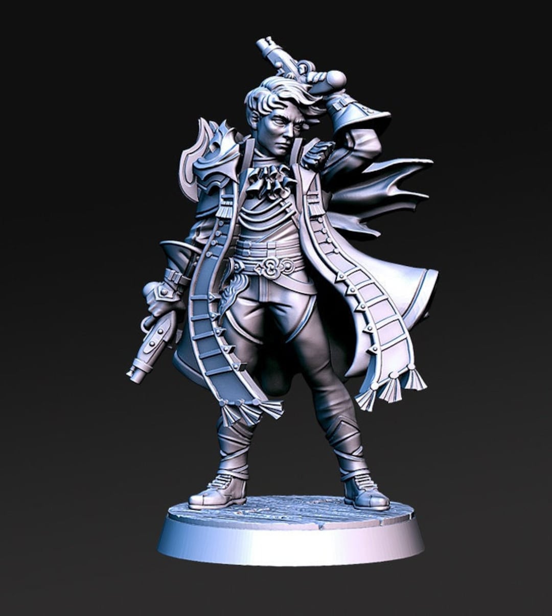 Irvid, Male Pirate TTRPG Miniature Tabletop Scale RN Estudio Unpainted ...