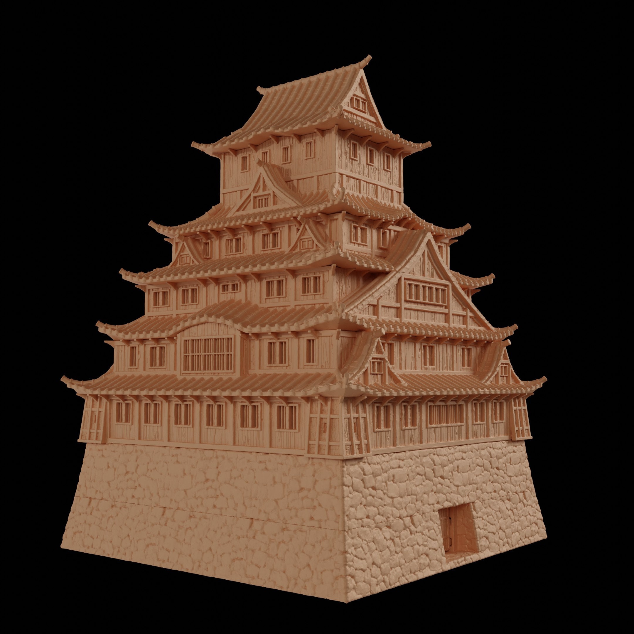 Japanese Castle | D&D TTRPG Playable 3D Printed Building Terrain ...