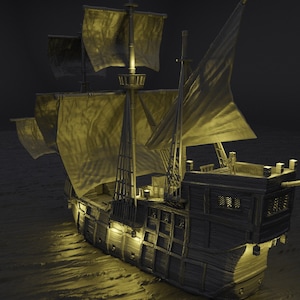 Merchant Ship | D&D TTRPG Playable 3D Printed Building | Miniatureland ...