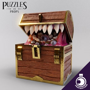 Chest Mimic | Dnd TTRPG LARP Gaming Prop | Puzzles & Props | 3D Print ...