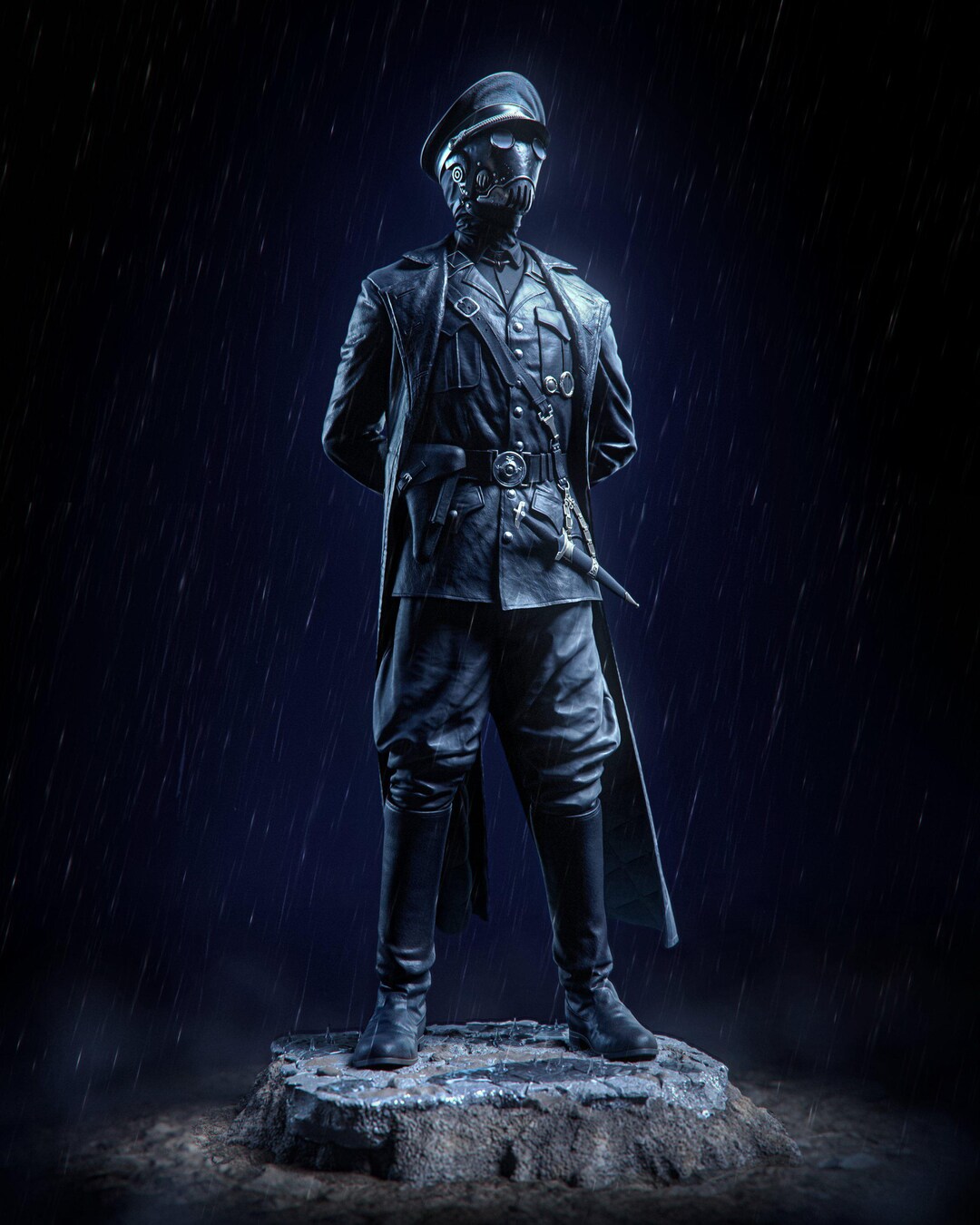 1:12 Masked Military Enforcer | 3D Printed Resin Garage Kit Figure | CA ...