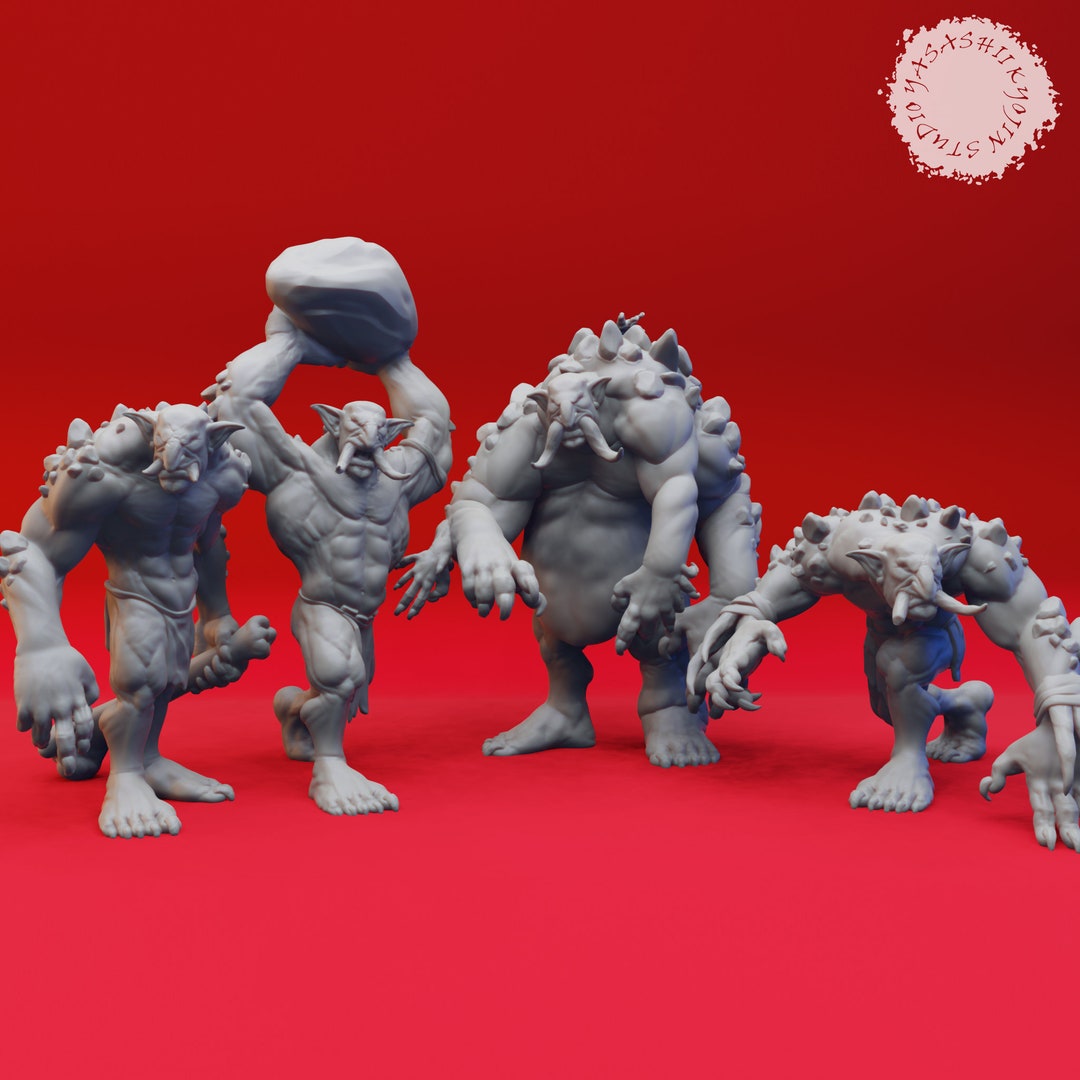 Troll | Tabletop Scale | D&D Ttrpg Monster Miniature | Yasashii Kyojin ...