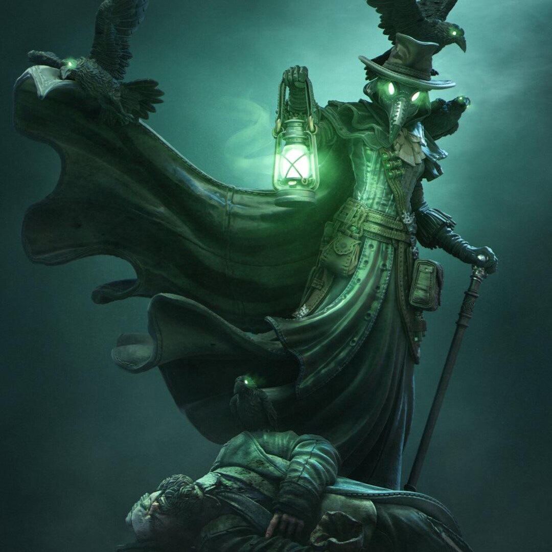 Plague Doctor | Garage Resin Kit Statue | D&D TTRPG Fantasy | Nerikson ...