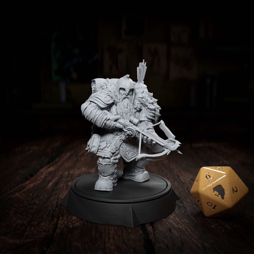 Darfos Kazarun, Dwarf Ranger Guard | Tabletop, Display Scale, Bust ...